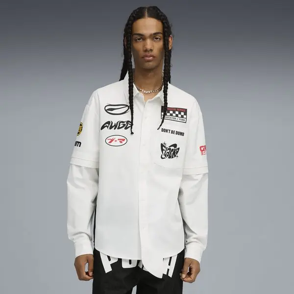 PUMA A$ap Rocky X Layered Pit Crew Button-down