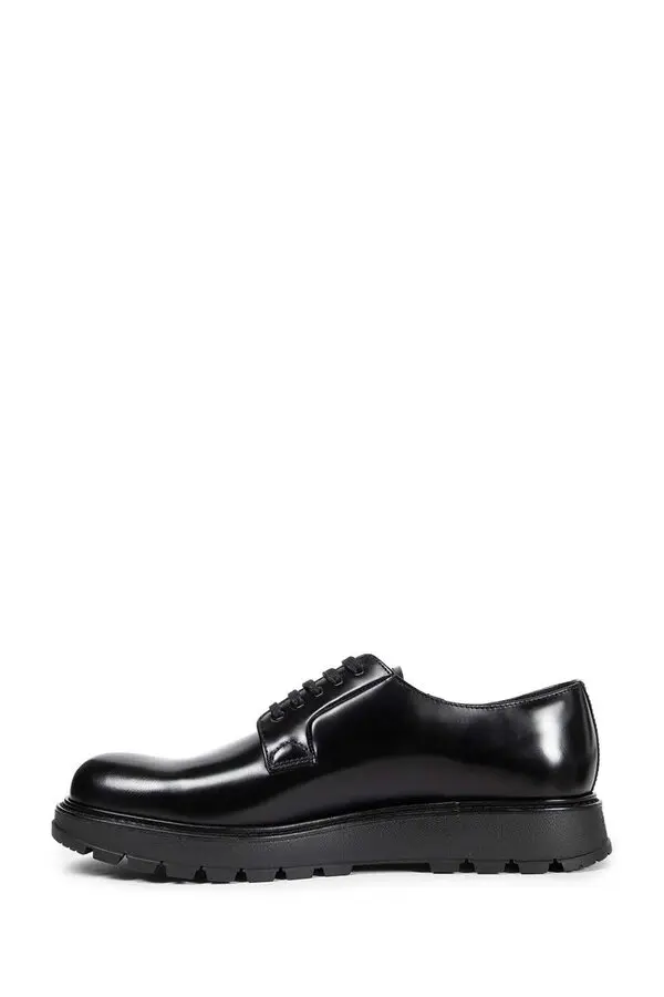 Prada Lace-Up In Spazzolato Rois In Black - 18% Off  display picture 2
