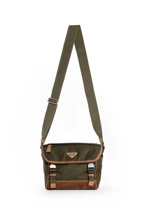 Prada Crossbody Messenger Bag - Green