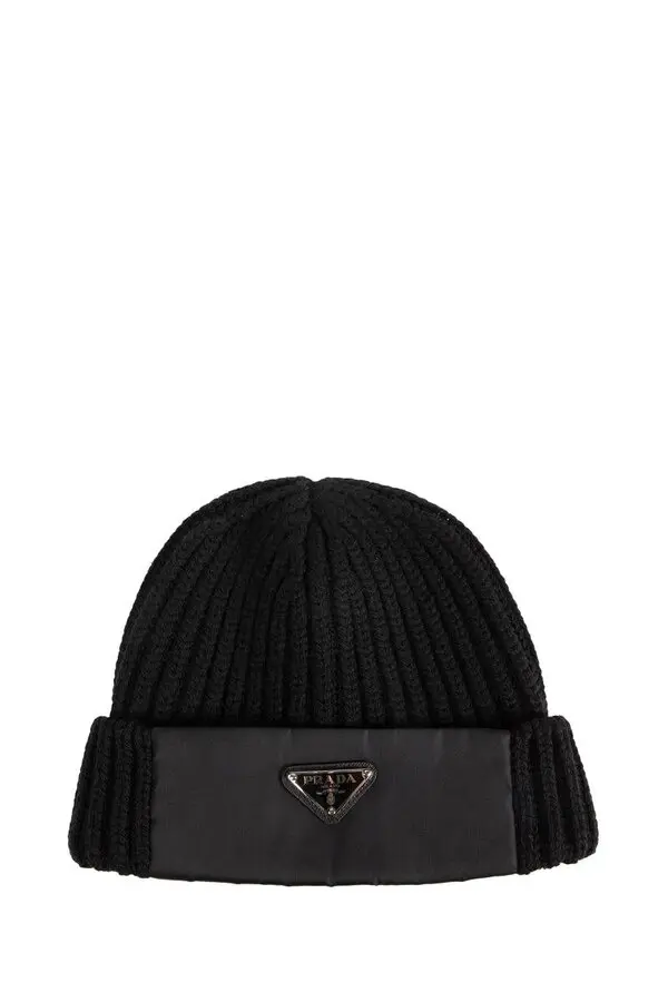 Prada Wool Beanie - Black