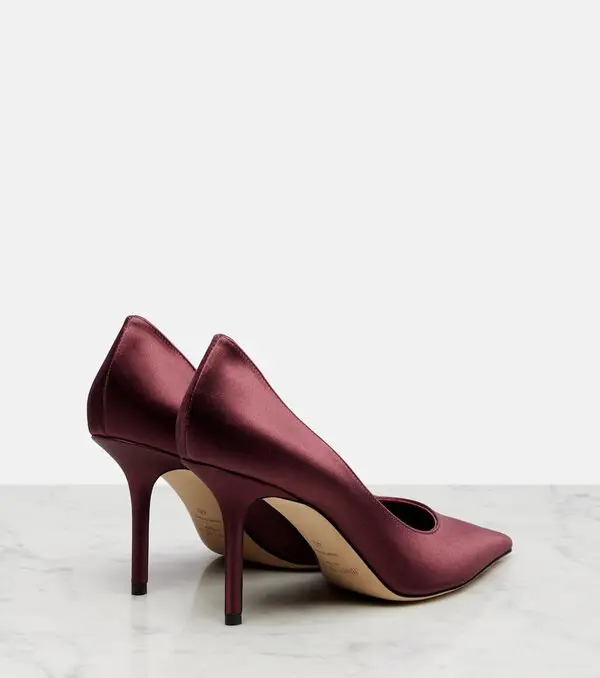 JIMMY CHOO Love 85 Satin Pumps
