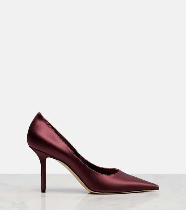 JIMMY CHOO Love 85 Satin Pumps