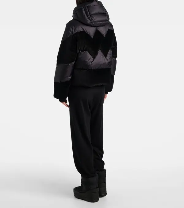 Bogner Cathy Velvet-trimmed Down Jacket