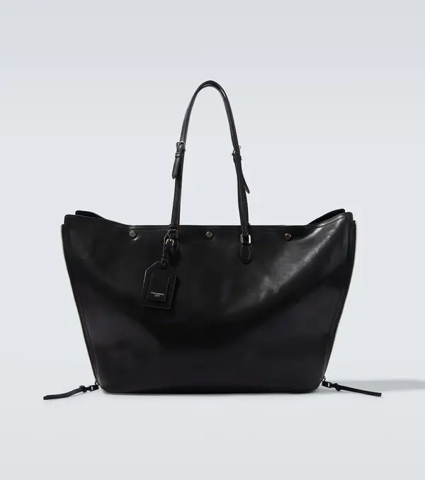 Dolce & Gabbana Atene Leather Tote Bag - Black