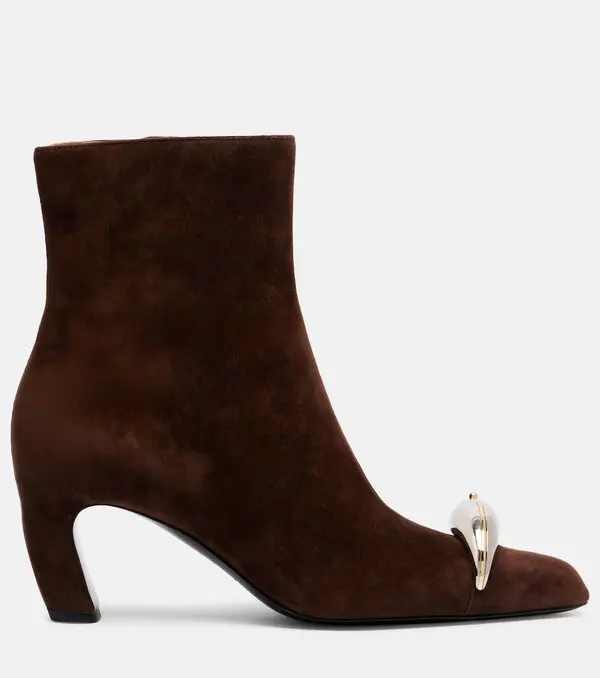 Tory Burch Pierced Xl 65 Suede Ankle Boots