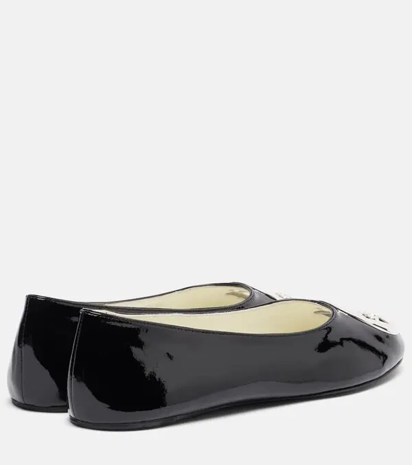 Tory Burch Reva Patent Leather Ballet Flats
