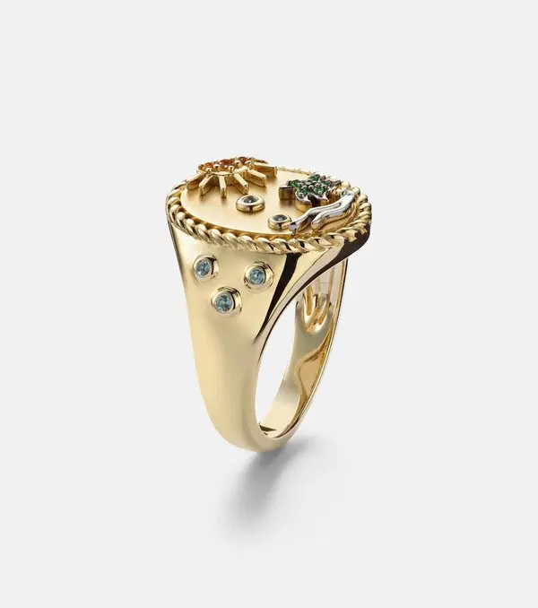 Yvonne Léon La Plage 9kt Gemstone Ring