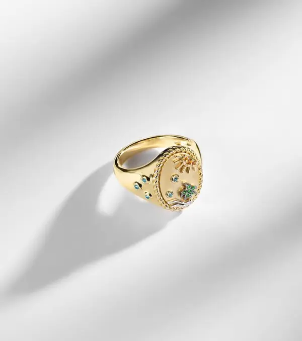 Yvonne Léon La Plage 9kt Gemstone Ring