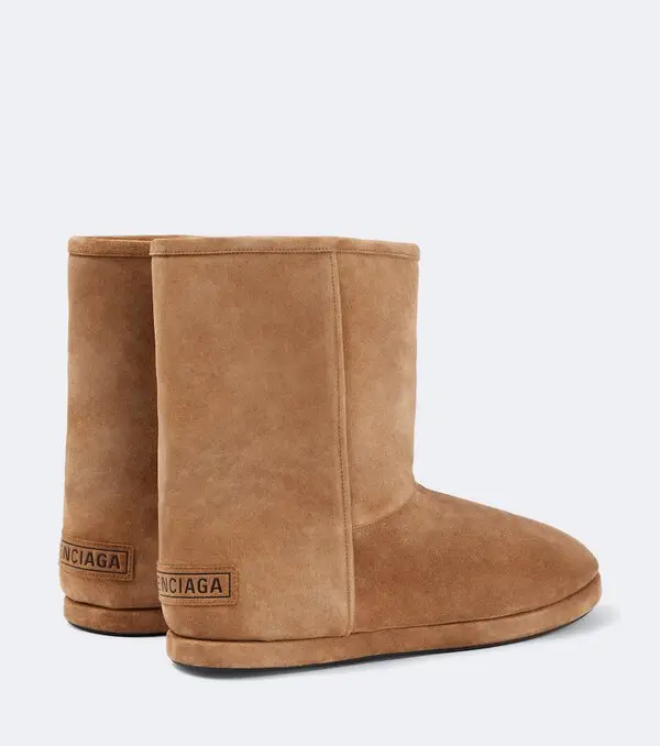 Balenciaga Alaska Suede Ankle Boots - Brown