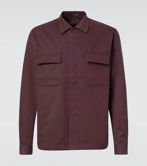 Sunspel Cotton And Cashmere Overshirt