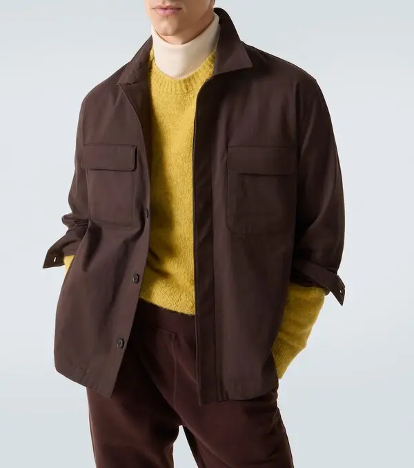 Sunspel Cotton And Cashmere Overshirt