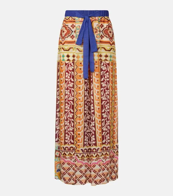 Etro Printed High-rise Palazzo Pants - Multicoloured
