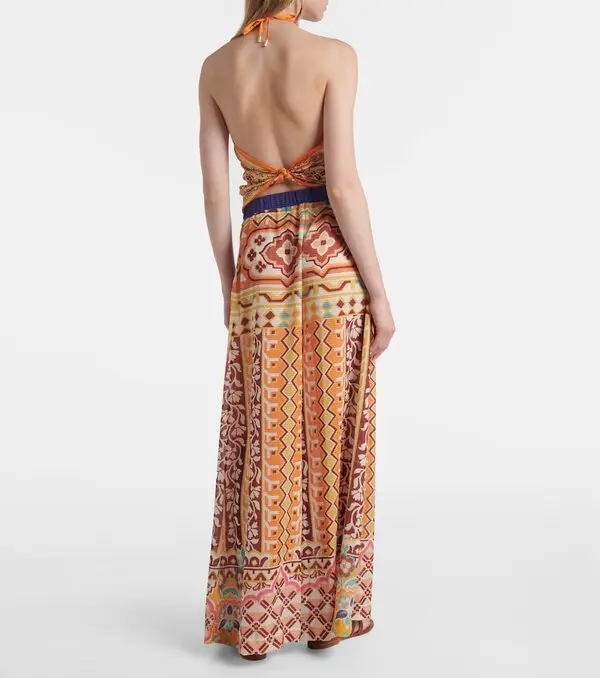 Etro Printed High-rise Palazzo Pants