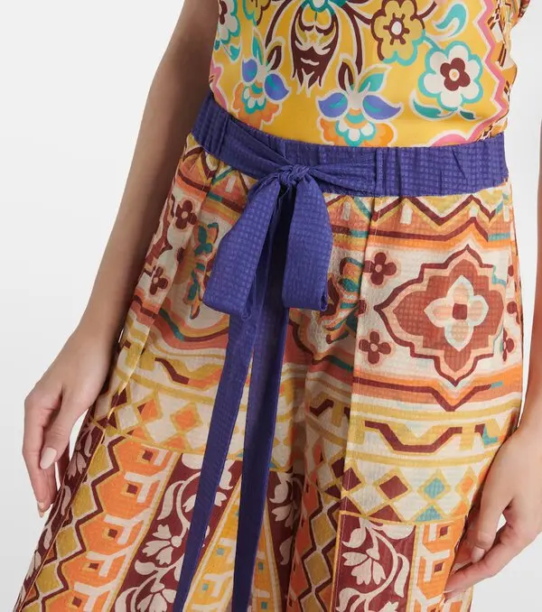 Etro Printed High-rise Palazzo Pants