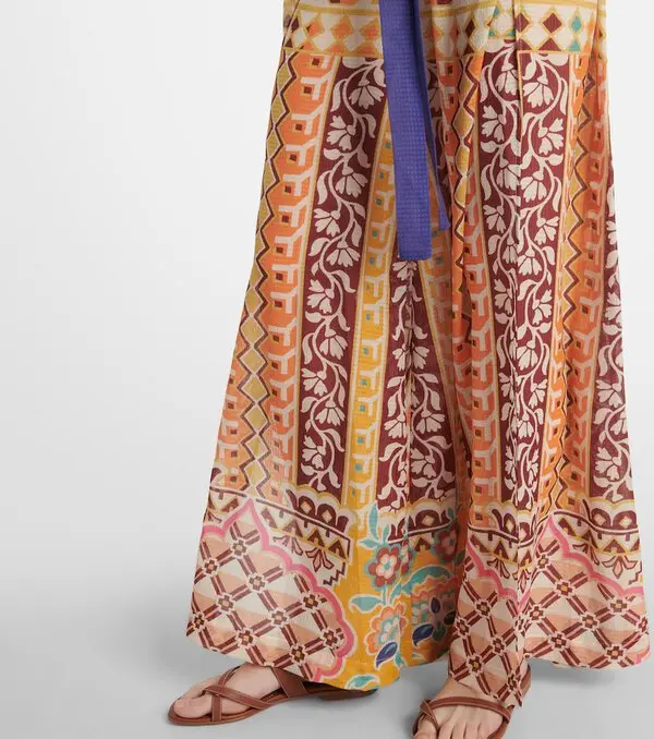 Etro Printed High-rise Palazzo Pants