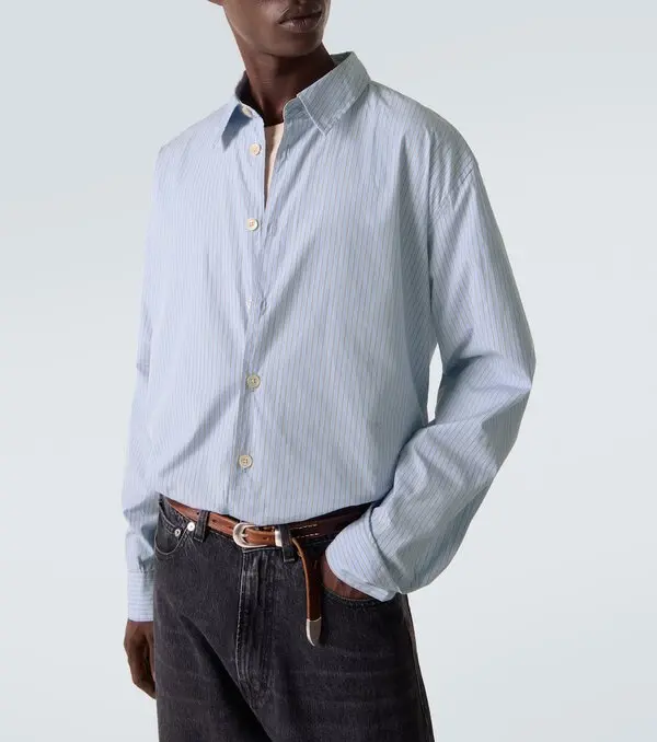Our Legacy Beyond Striped Cotton Poplin Shirt