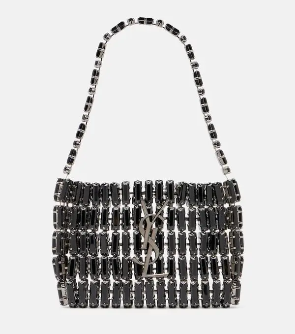 Saint Laurent Cassandre Micro Embellished Shoulder Bag