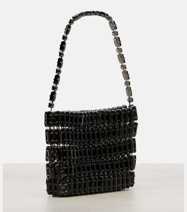 Saint Laurent Cassandre Micro Embellished Top-handle Bag - Metallic