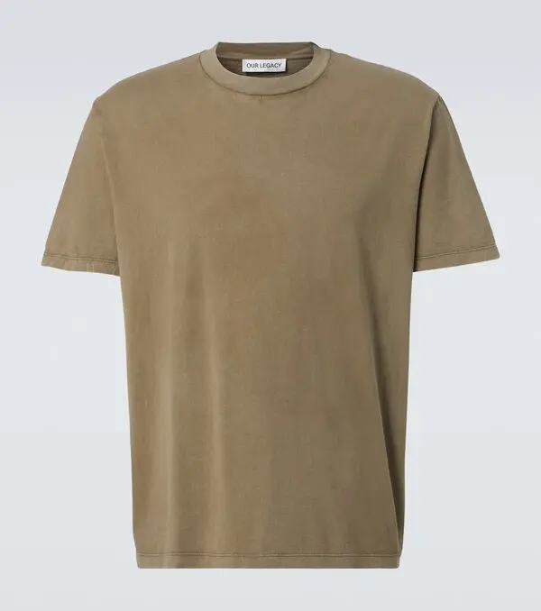 Our Legacy Box Cotton Jersey T-shirt - Green