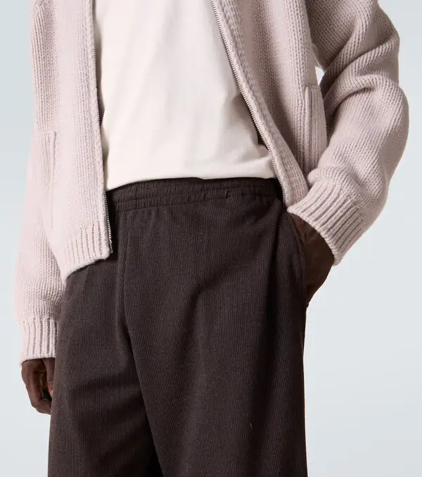 Our Legacy Breeze Cotton And Wool-blend Sweatpants