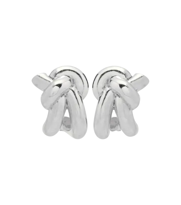 Bottega Veneta Knot Sterling Earrings - Silver