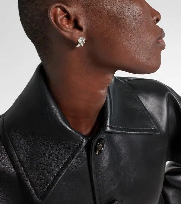 Bottega Veneta Knot Sterling Earrings - Silver