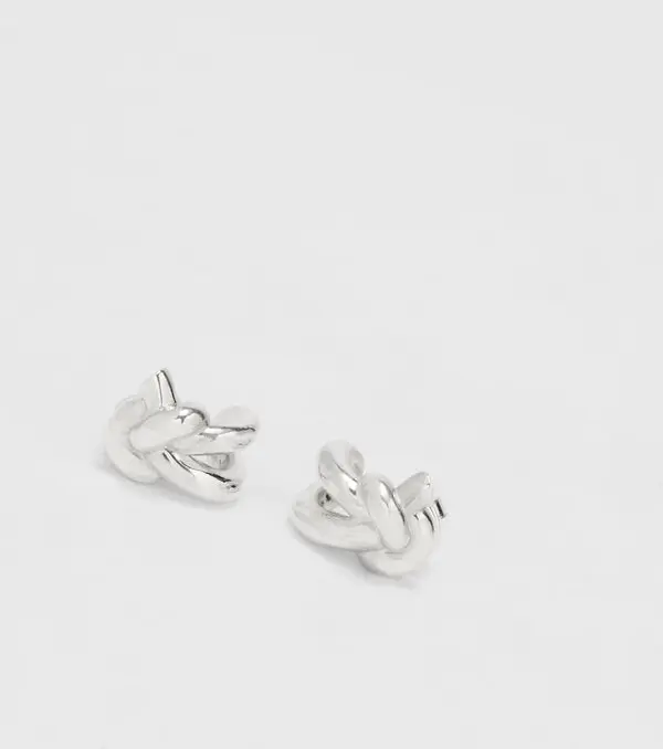 Bottega Veneta Knot Sterling Earrings - Silver