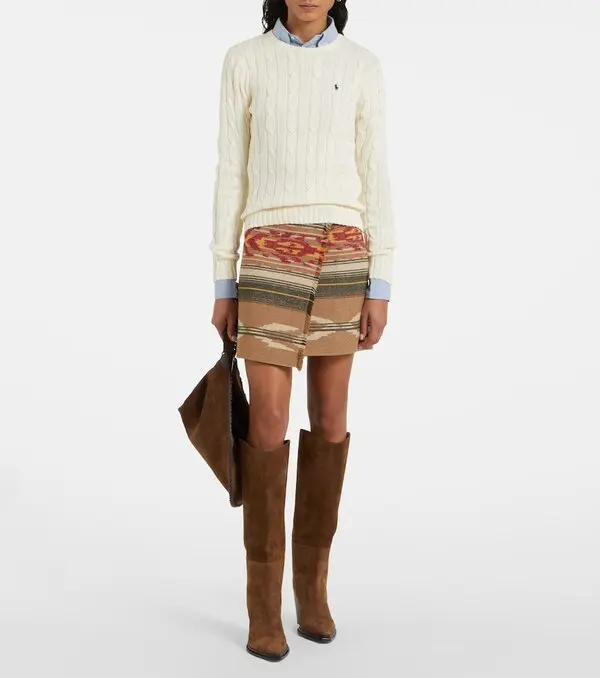 JIMMY CHOO Cece 80 Suede Boots - Beige