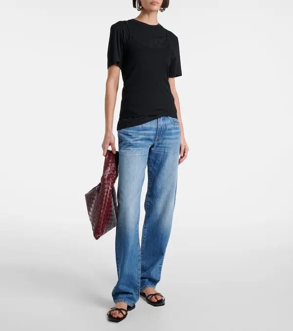 SLVRLAKE Ellie Low-rise Wide-leg Jeans - Blue