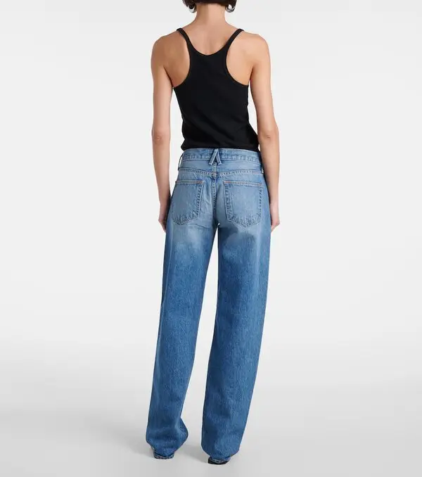 SLVRLAKE Ellie Low-rise Wide-leg Jeans - Blue