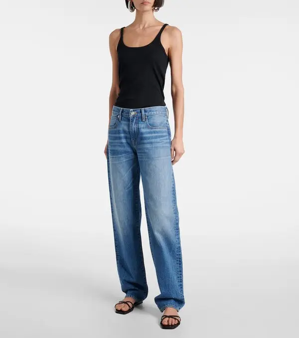 SLVRLAKE Ellie Low-rise Wide-leg Jeans - Blue