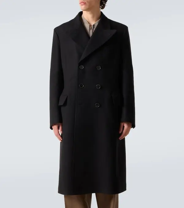 MAISON MARGIELA Double-breasted Virgin Wool Coat