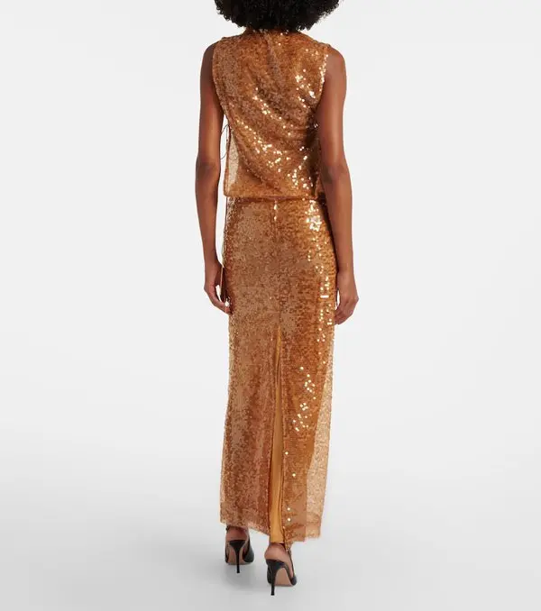 Christopher Esber Illuminate Sequined Tulle Gown