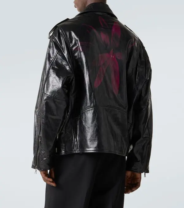 Dries Van Noten Leather Biker Jacket