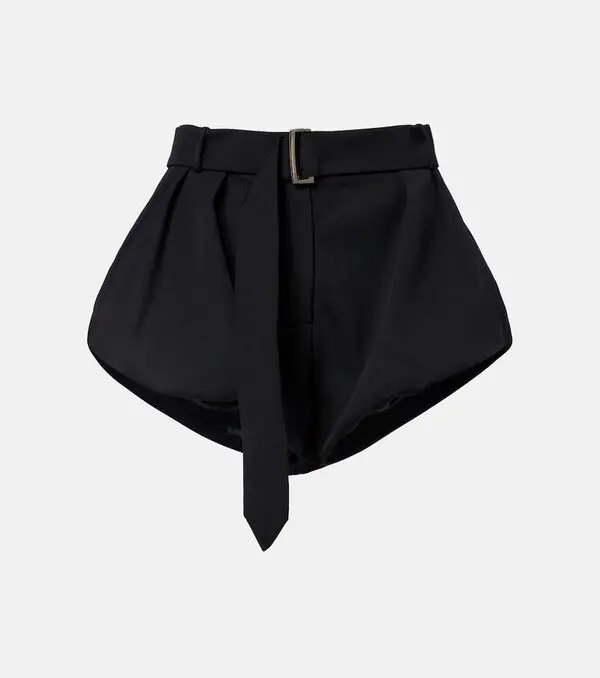 Magda Butrym Belted Wool Shorts