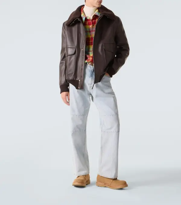 GOD'S TRUE CASHMERE Plaid Cashmere Shirt With Labradorite