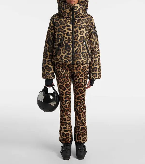 Goldbergh Pantera Leopard-print Down Ski Jacket - Multicoloured