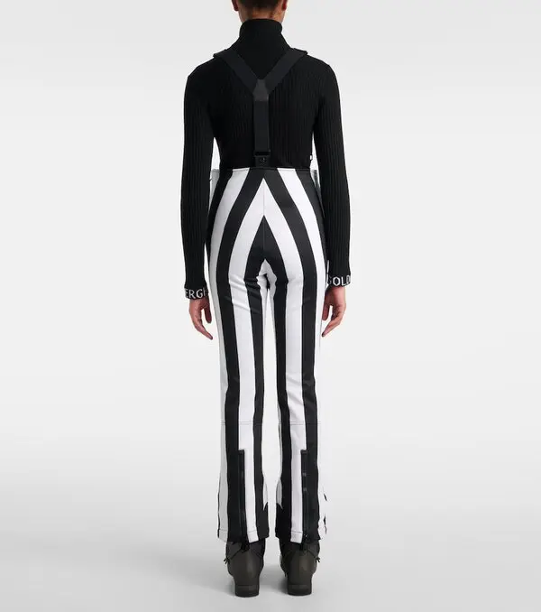 Goldbergh Lunira Striped Ski Salopettes - Black