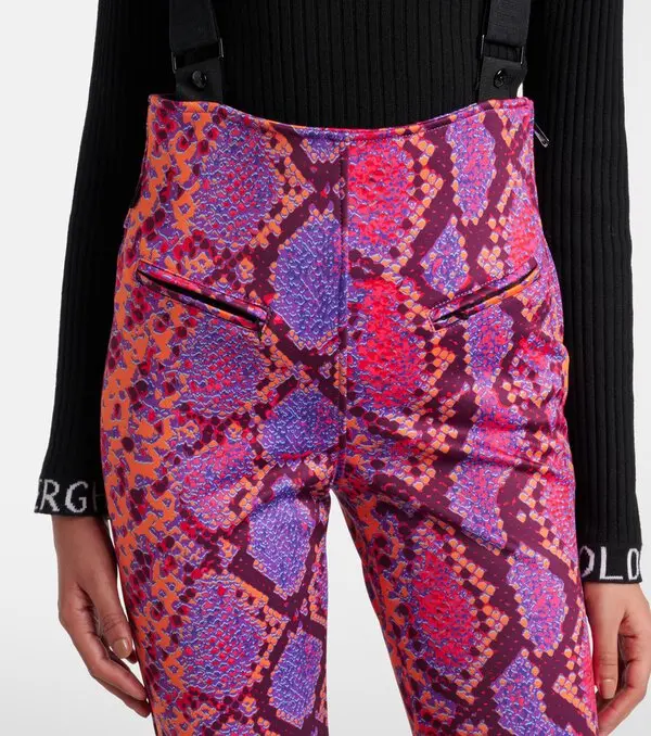 Goldbergh Elena Snake-effect Ski Salopettes