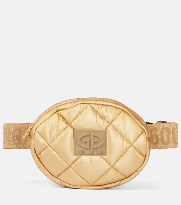 Goldbergh French Quilted Belt Bag - Gold