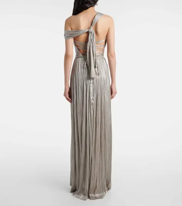 MARIA LUCIA HOHAN Asymmetrical Gown - Silver