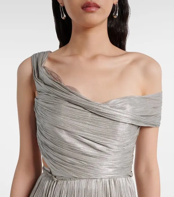 MARIA LUCIA HOHAN Asymmetrical Gown - Silver