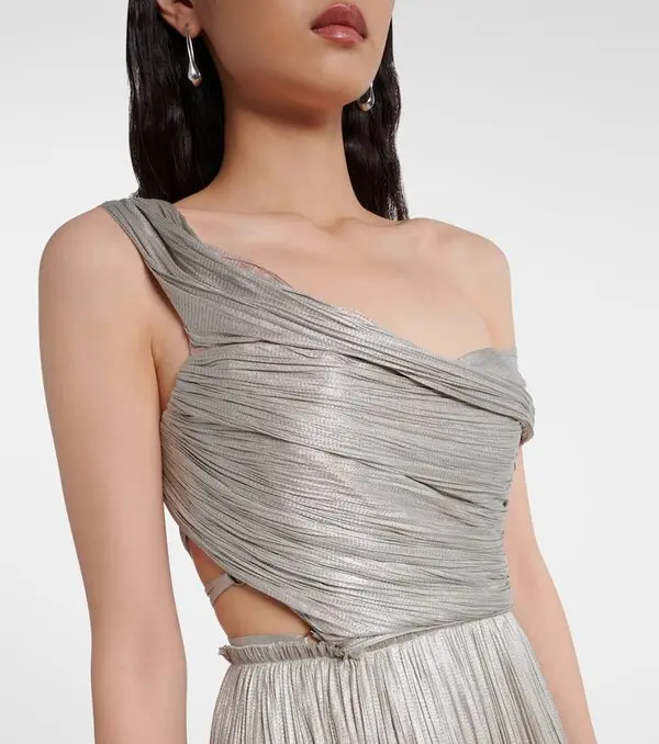MARIA LUCIA HOHAN Asymmetrical Gown - Silver
