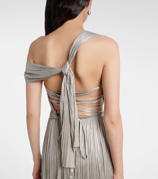 MARIA LUCIA HOHAN Asymmetrical Gown - Silver