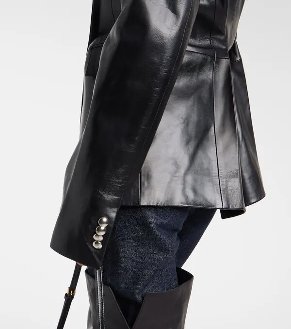 Khaite Elona Leather Jacket