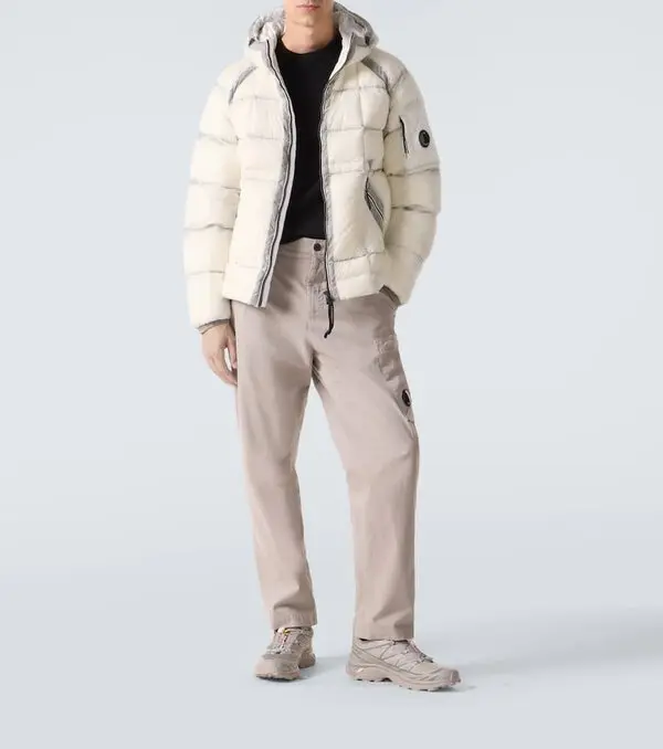 C.P. Company D.D. Shell Down Jacket - White | Editorialist