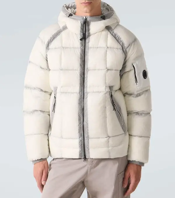 C.P. Company D.D. Shell Down Jacket - White | Editorialist