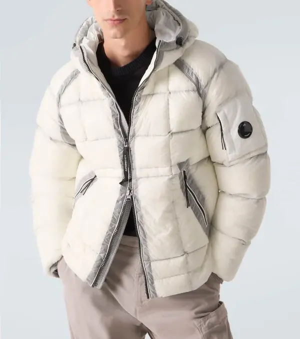 C.P. Company D.D. Shell Down Jacket - White | Editorialist