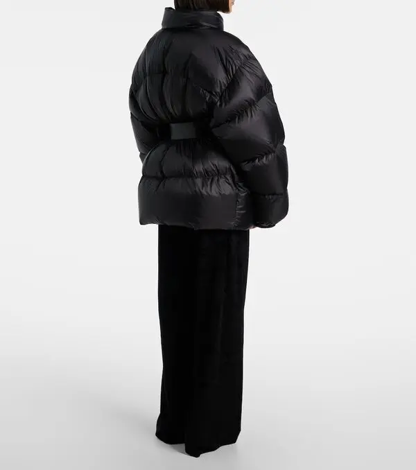 Balenciaga Hourglass Belted Down Jacket
