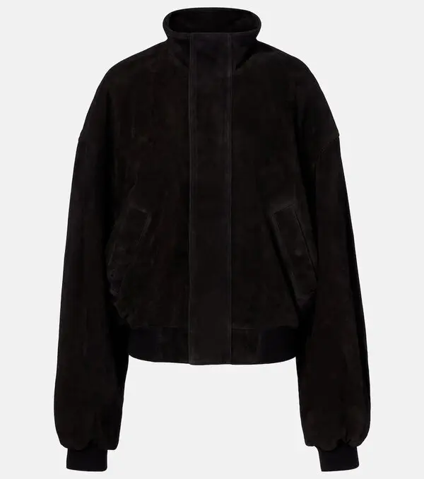 Balenciaga Suede Jacket - Black